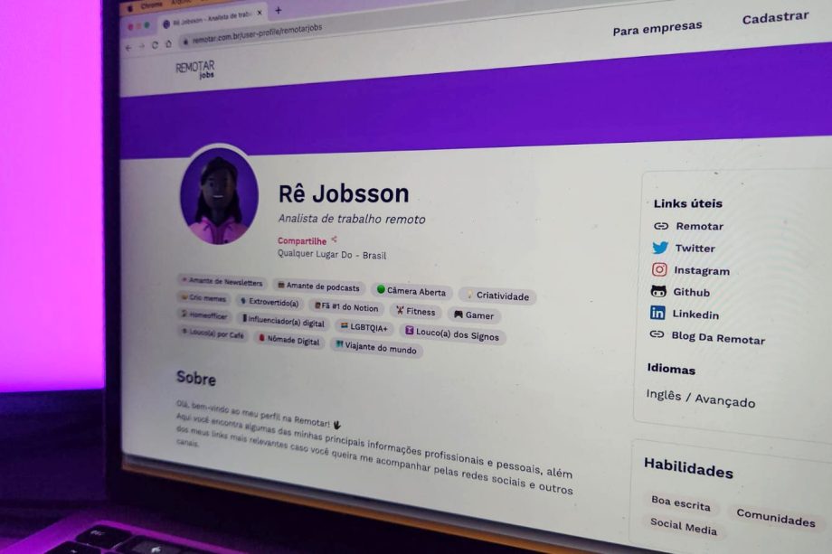 Como criar um perfil atraente na Remotar: dicas para destacar o melhor ...